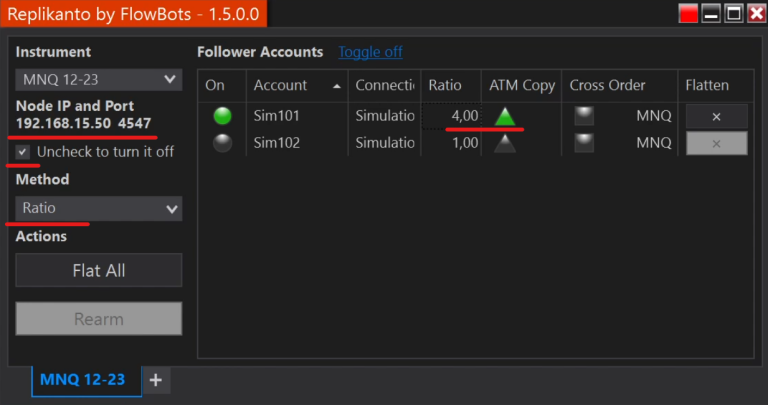 Replikanto exclusive ATM Copy feature - FlowBots